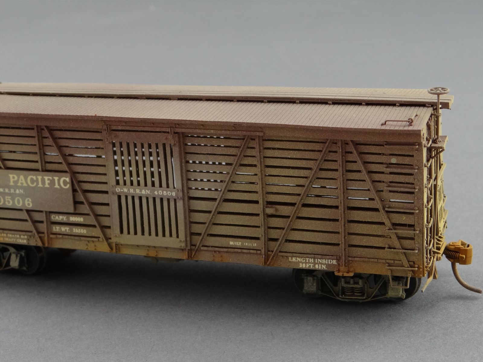 HO Westerfield 5202 Pro Built Kit - UP Union Pacific S-40-4 Stock Car #40506 - Custom