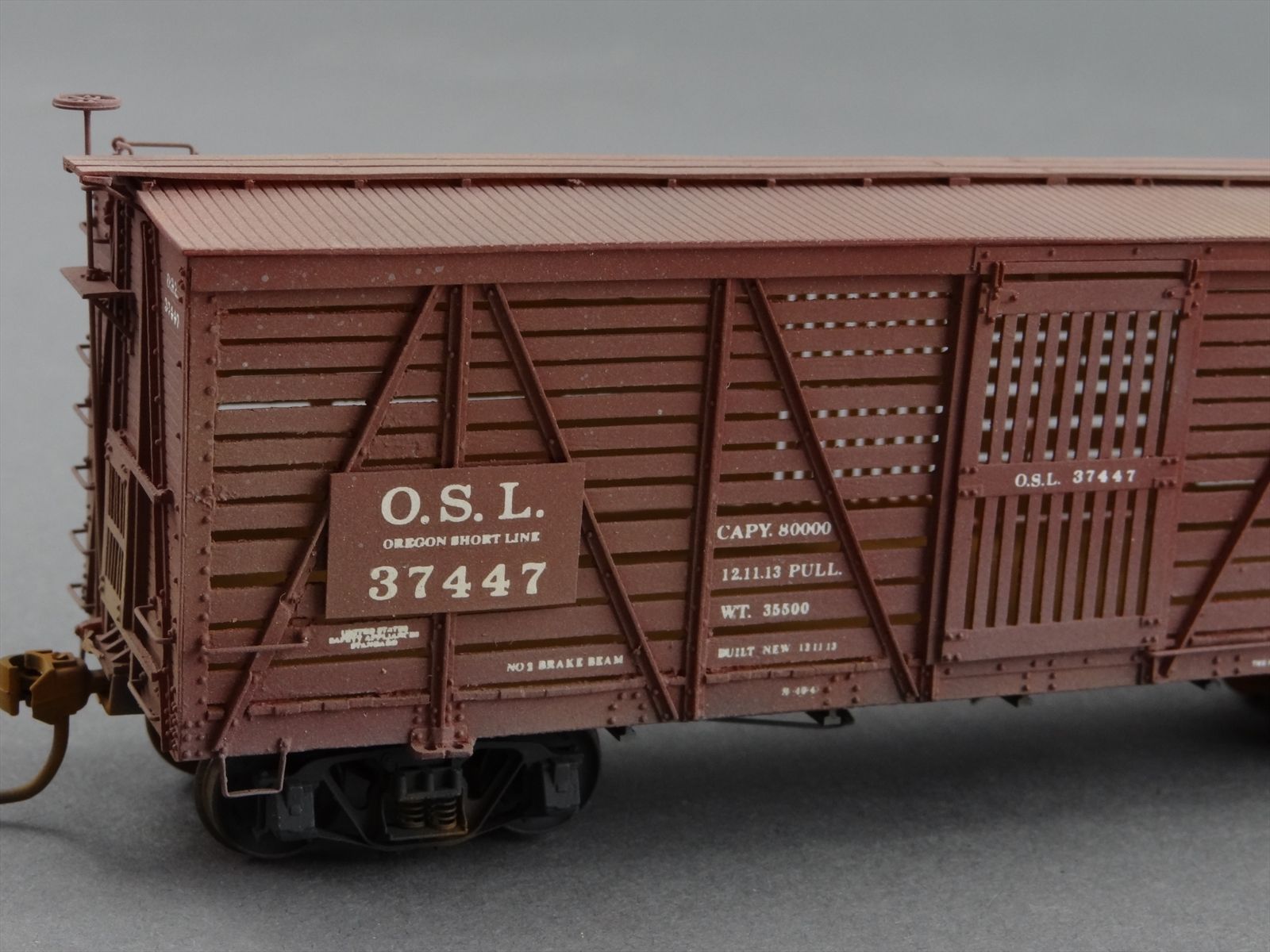 HO Westerfield 5202 Pro Built Kit - UP OSL Oregon Short Line S-40-4 Stock Car #37447 - Custom