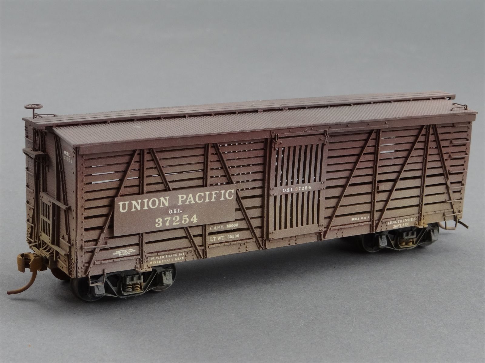 HO Westerfield 5202 Pro Built Kit - UP Union Pacific OSL S-40-4 Stock Car #37254 - Custom