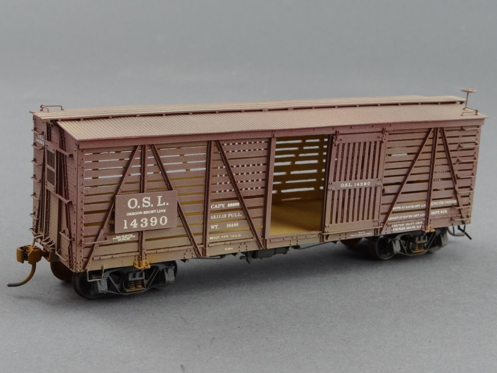 HO Westerfield 5202 Pro Built Kit - UP OSL Oregon Short Line S-40-4 Stock Car #14390 - Custom