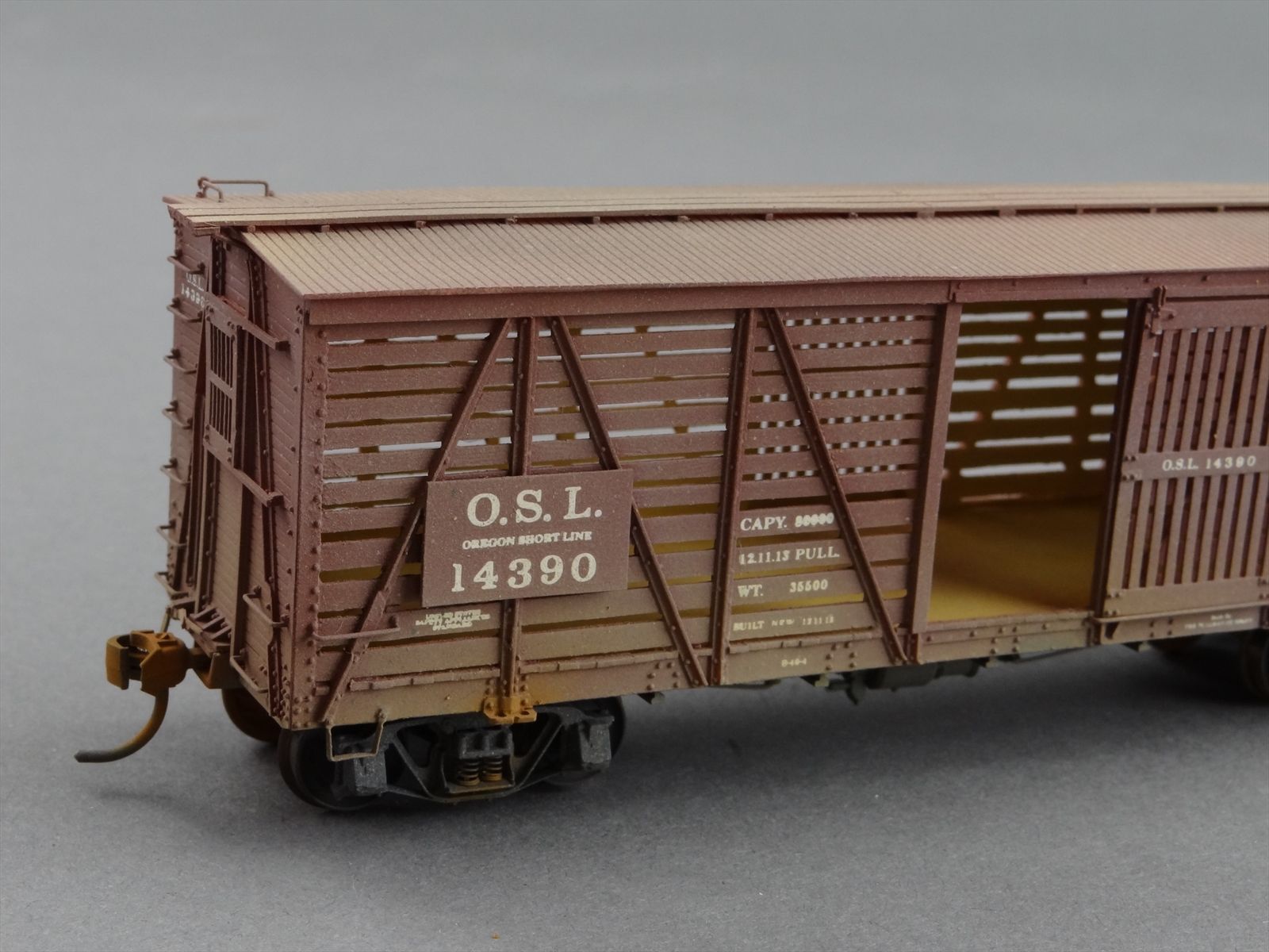 HO Westerfield 5202 Pro Built Kit - UP OSL Oregon Short Line S-40-4 Stock Car #14390 - Custom