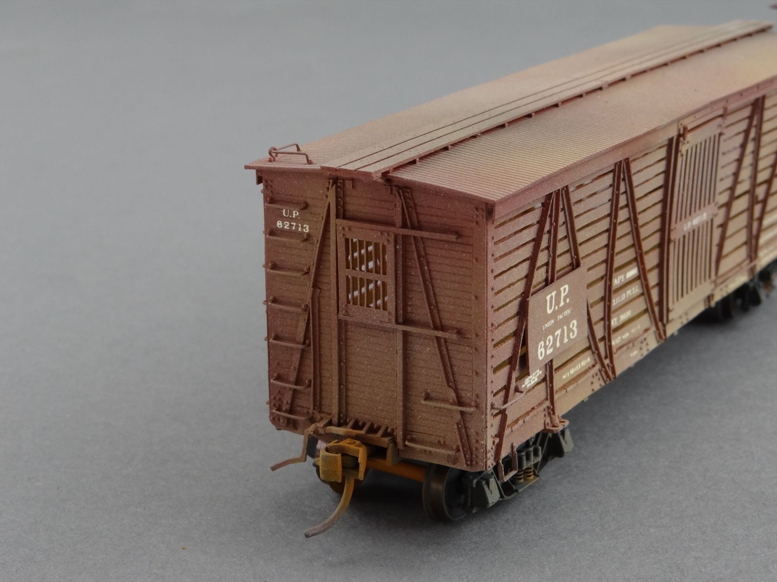 HO Westerfield 5202 Pro Built Kit - UP Union Pacific S-40-4 Stock Car #62713 - Custom