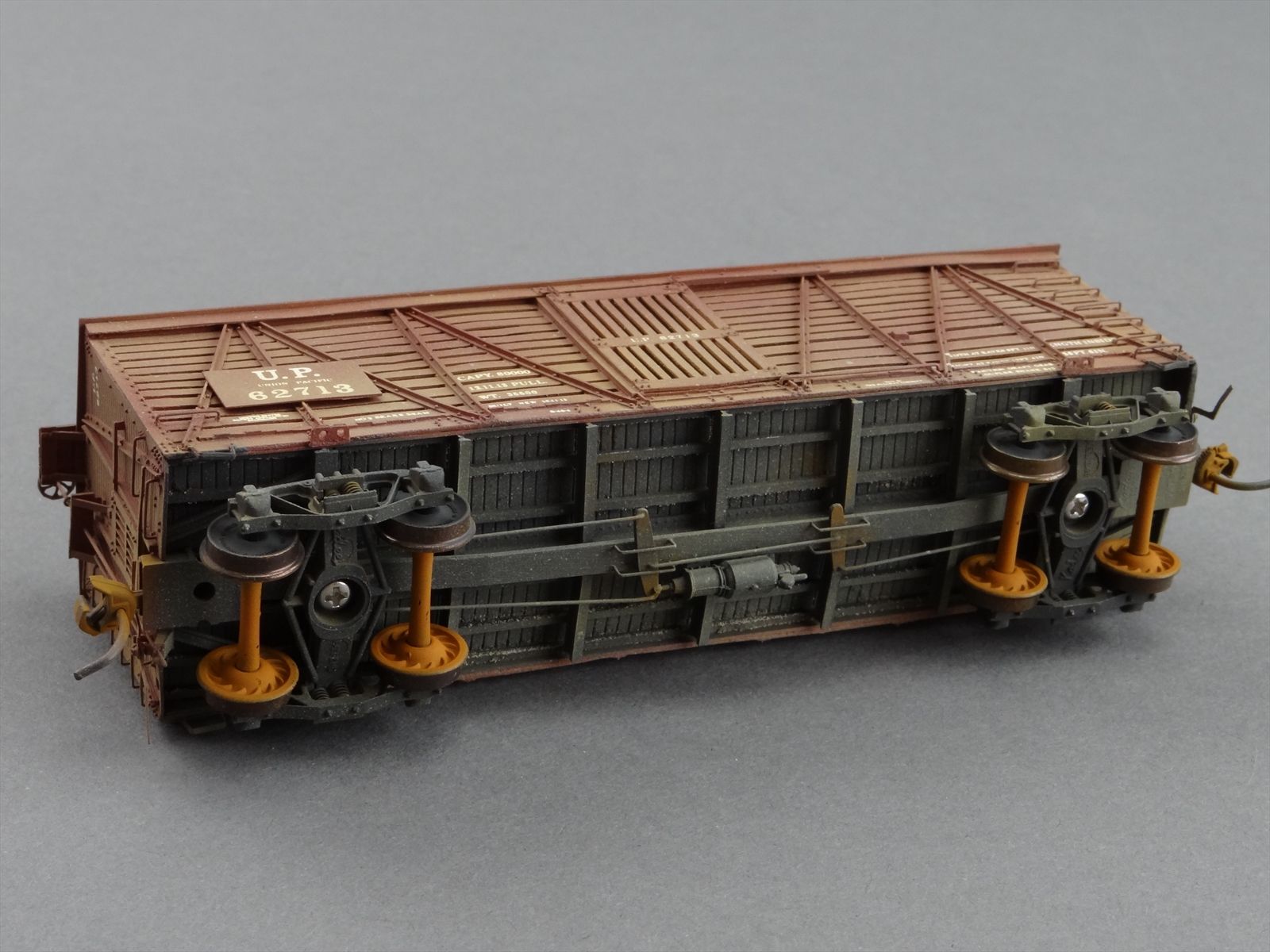 HO Westerfield 5202 Pro Built Kit - UP Union Pacific S-40-4 Stock Car #62713 - Custom