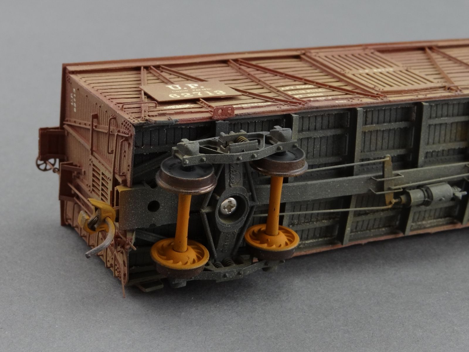 HO Westerfield 5202 Pro Built Kit - UP Union Pacific S-40-4 Stock Car #62713 - Custom