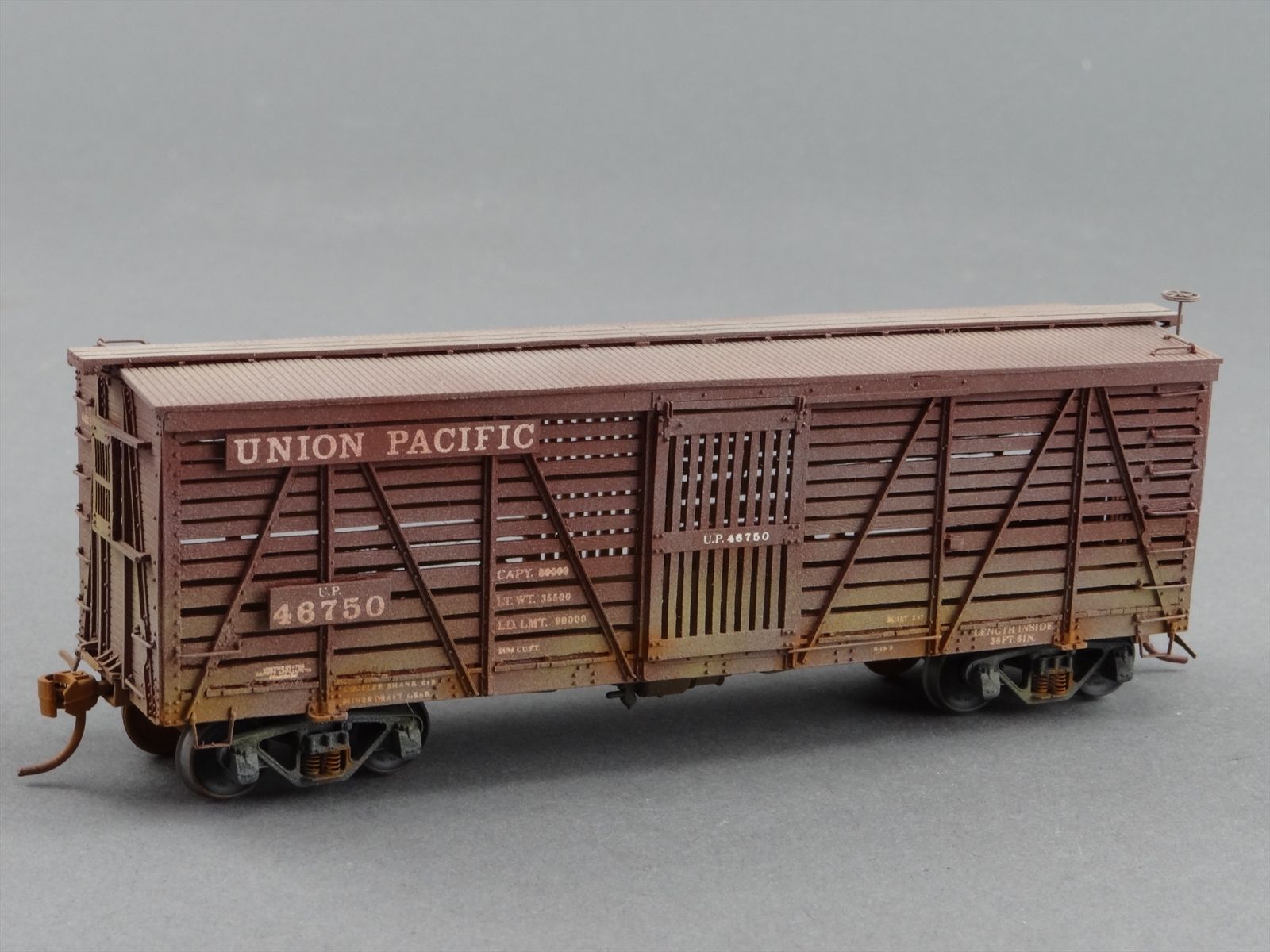 HO Westerfield 5302 Pro Built Kit - UP Union Pacific S-40-6 Stock Car #46750 - Custom