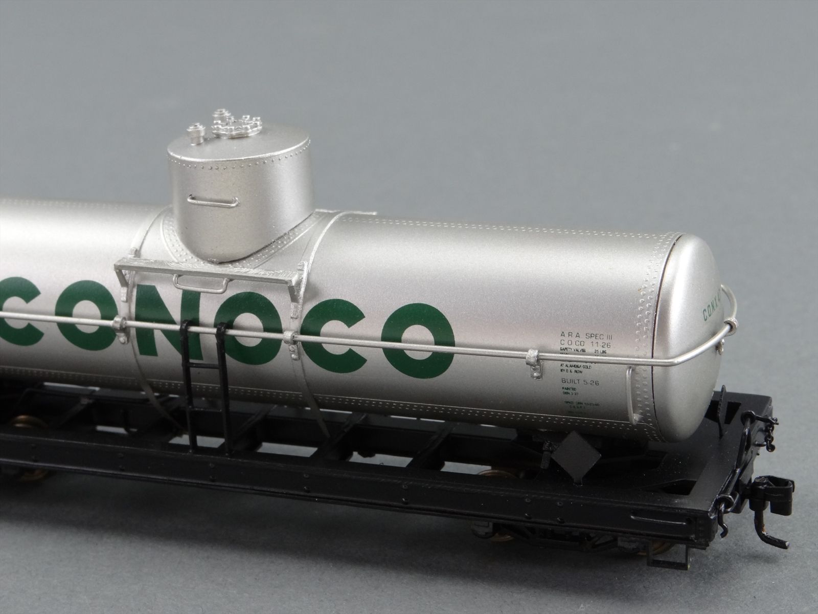 HOn3 Brass Model Train - BLW Berlyn Locomotive Works Conoco Tank Car #47