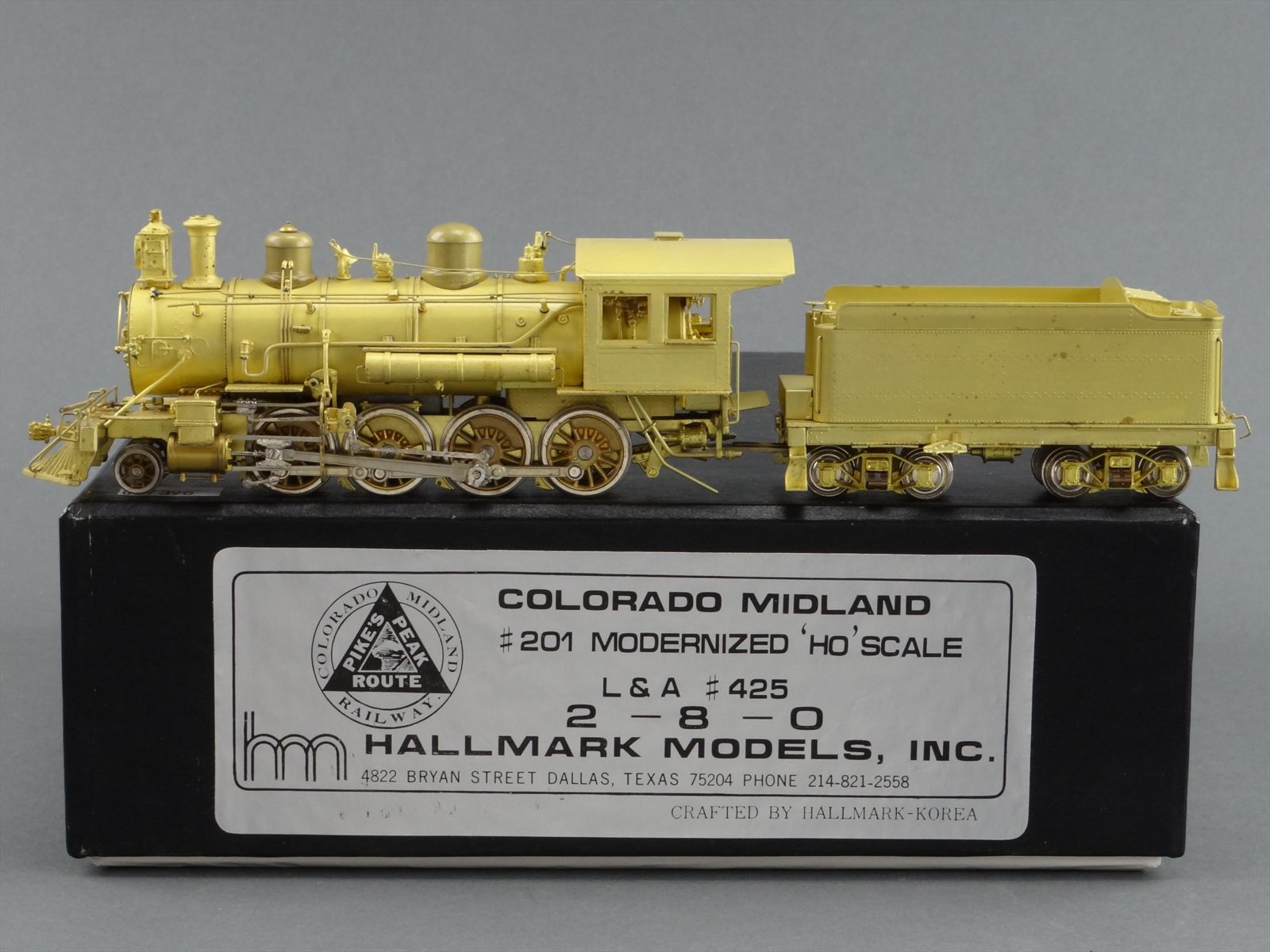 HO Brass Model Train - Hallmark Models CM Colorado Midland 2-8-0 #201 ...