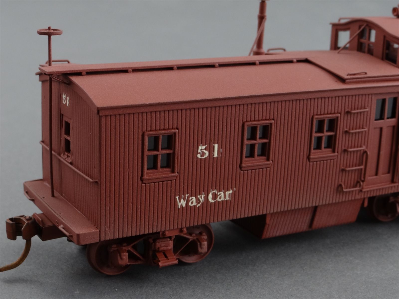 HO Brass Model Train - TID Trains Inc ATSF Santa Fe Way Car Caboose #51 ...