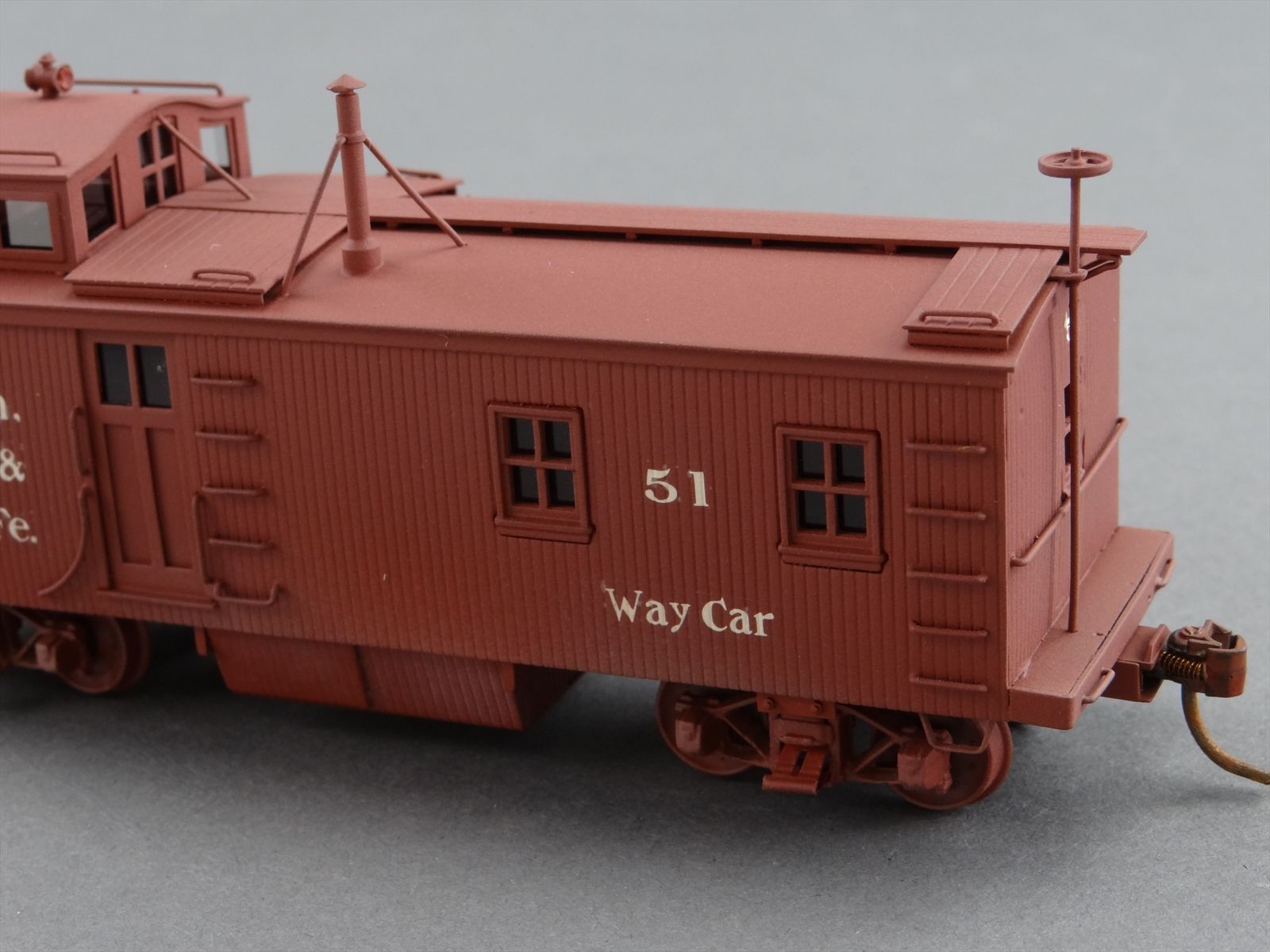 HO Brass Model Train - TID Trains Inc ATSF Santa Fe Way Car Caboose #51 ...