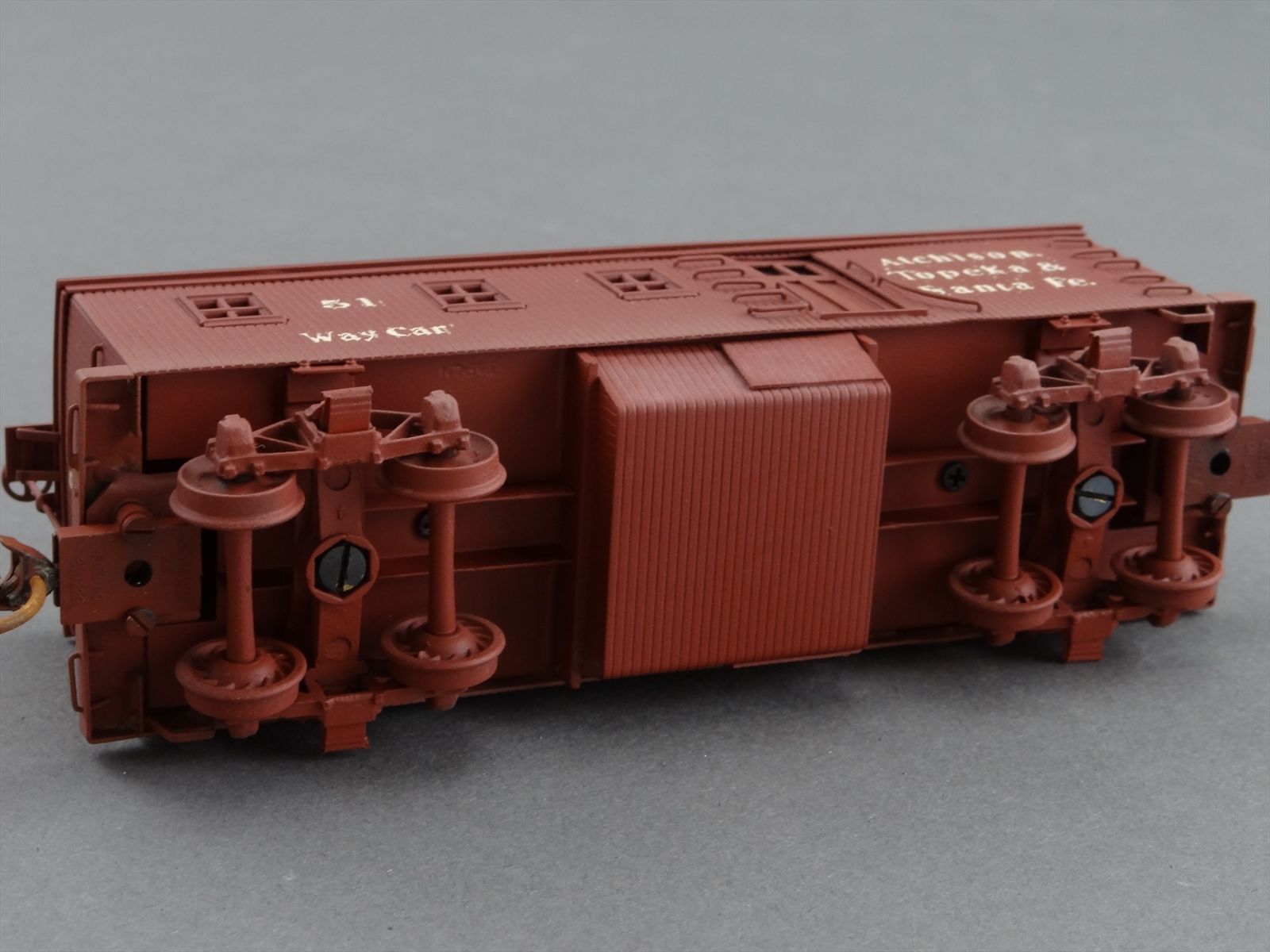 HO Brass Model Train - TID Trains Inc ATSF Santa Fe Way Car Caboose #51 ...