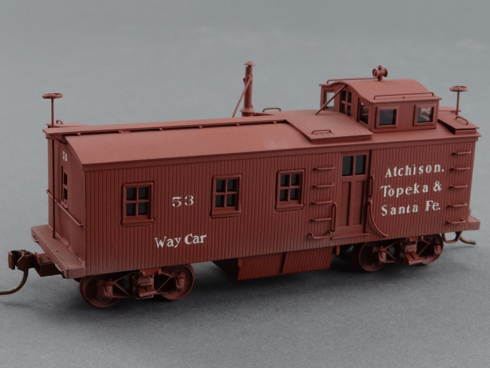 HO Brass Model Train - TID Trains Inc ATSF Santa Fe Way Car Caboose #53 ...
