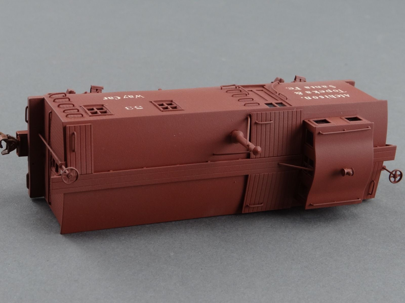 HO Brass Model Train - TID Trains Inc ATSF Santa Fe Way Car Caboose #53 ...