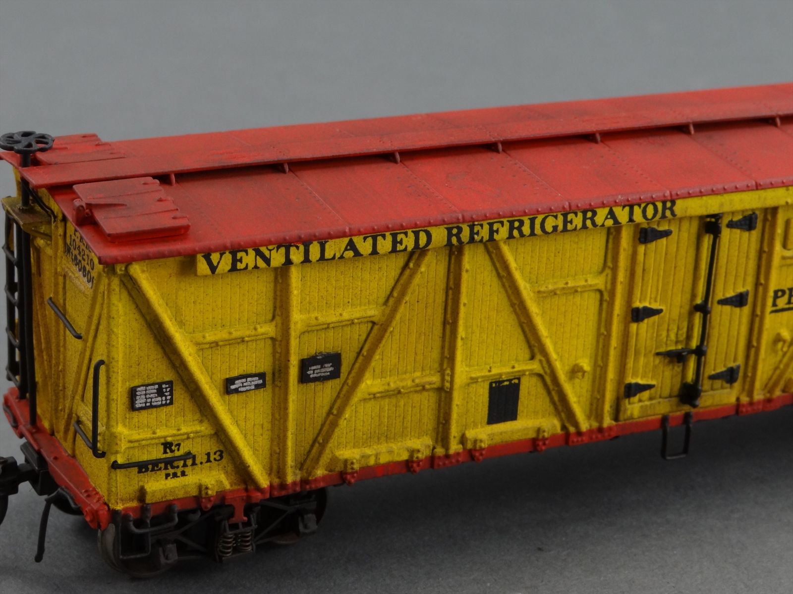 HO Brass Model Train - PSC 15700-1 PRR Pennsylvania R7 Composite Reefer ...