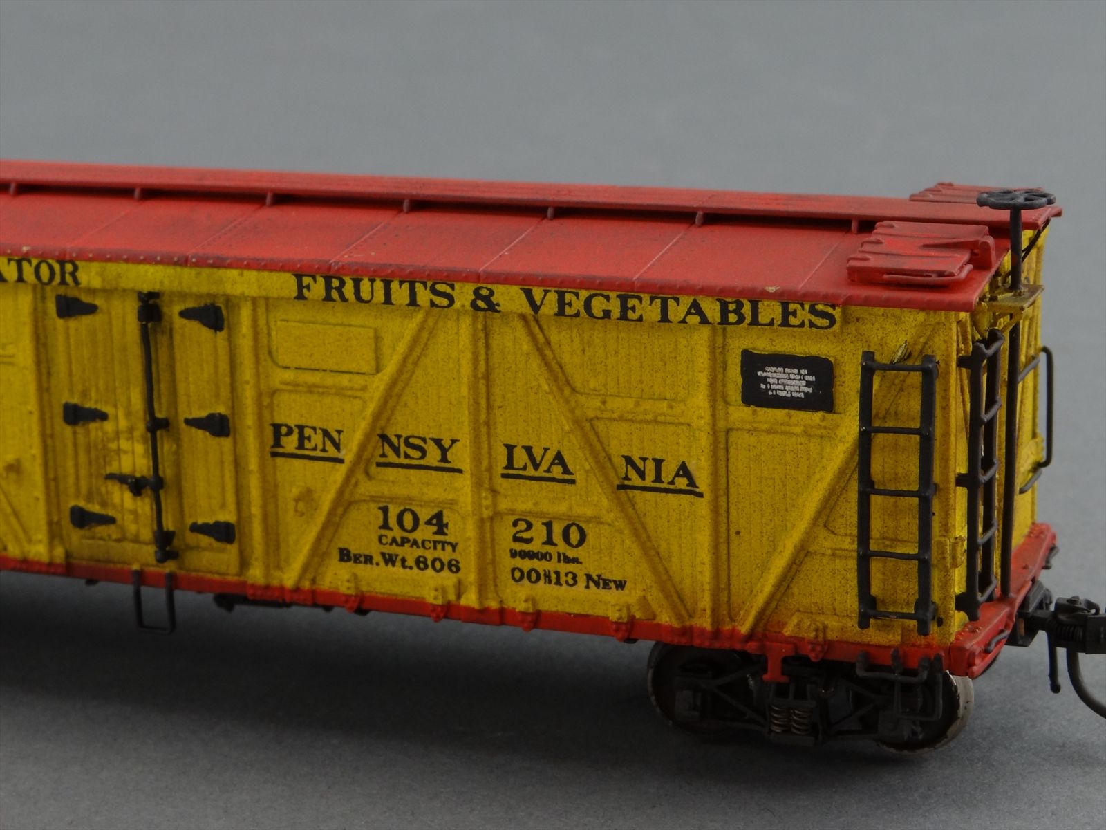 HO Brass Model Train - PSC 15700-1 PRR Pennsylvania R7 Composite Reefer ...