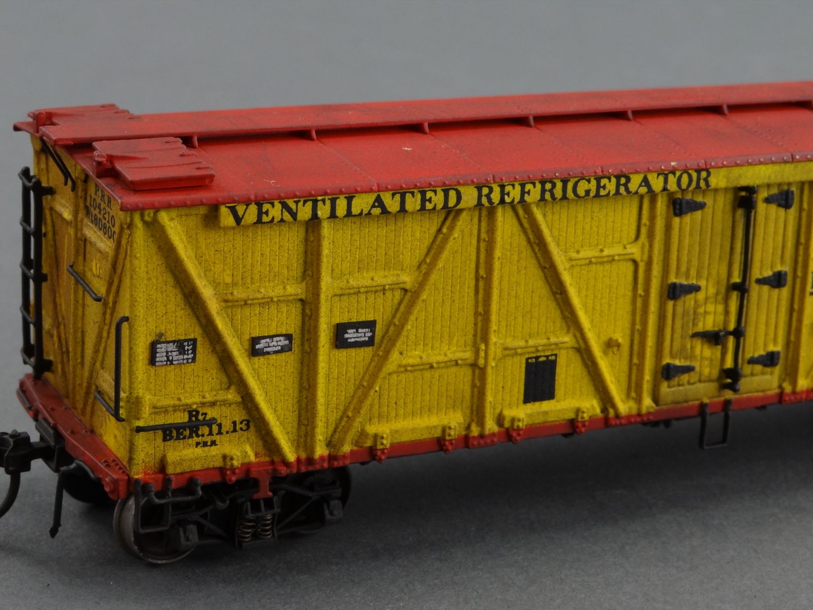 HO Brass Model Train - PSC 15700-1 PRR Pennsylvania R7 Composite Reefer ...