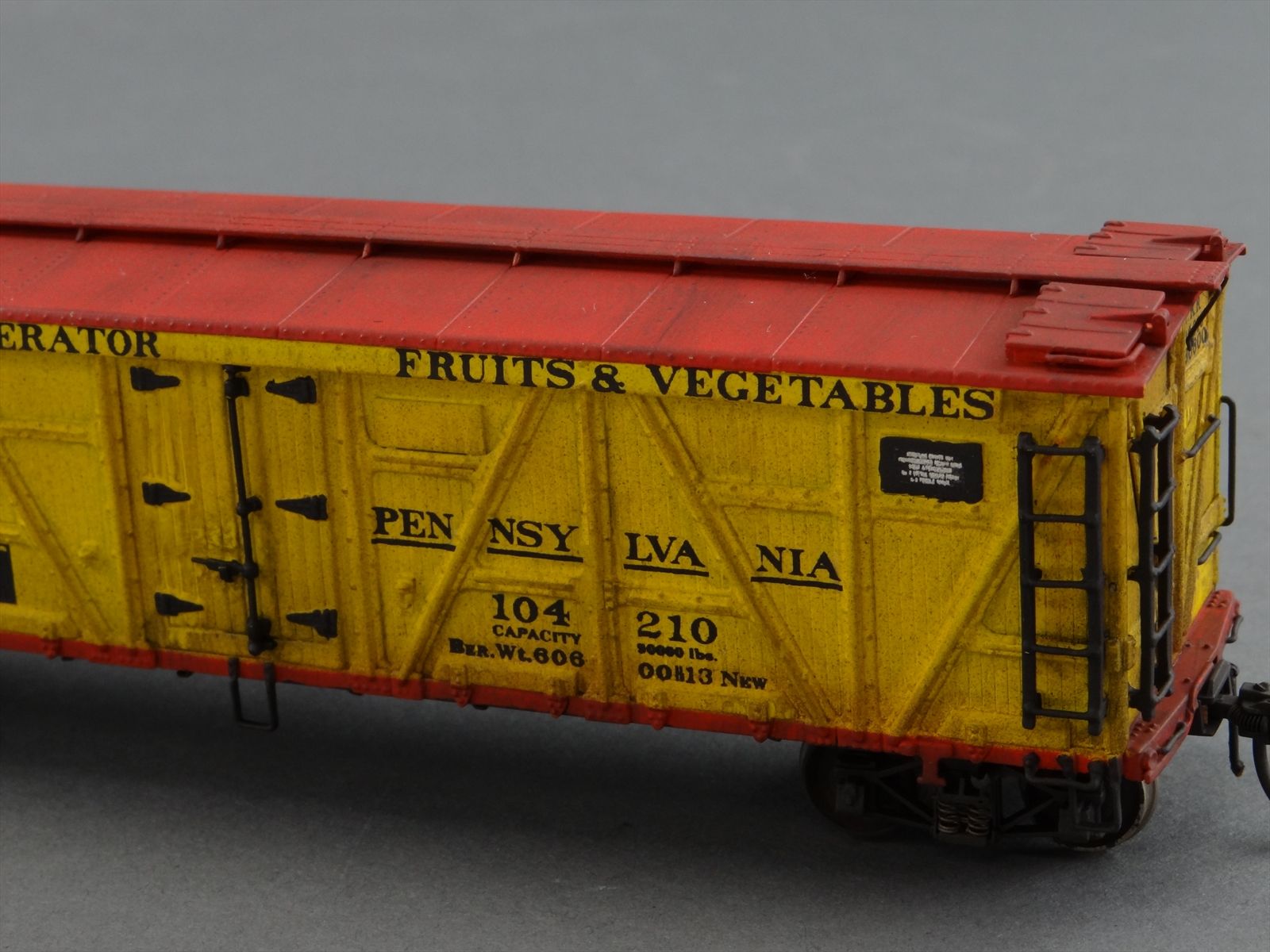 HO Brass Model Train - PSC 15700-1 PRR Pennsylvania R7 Composite Reefer ...