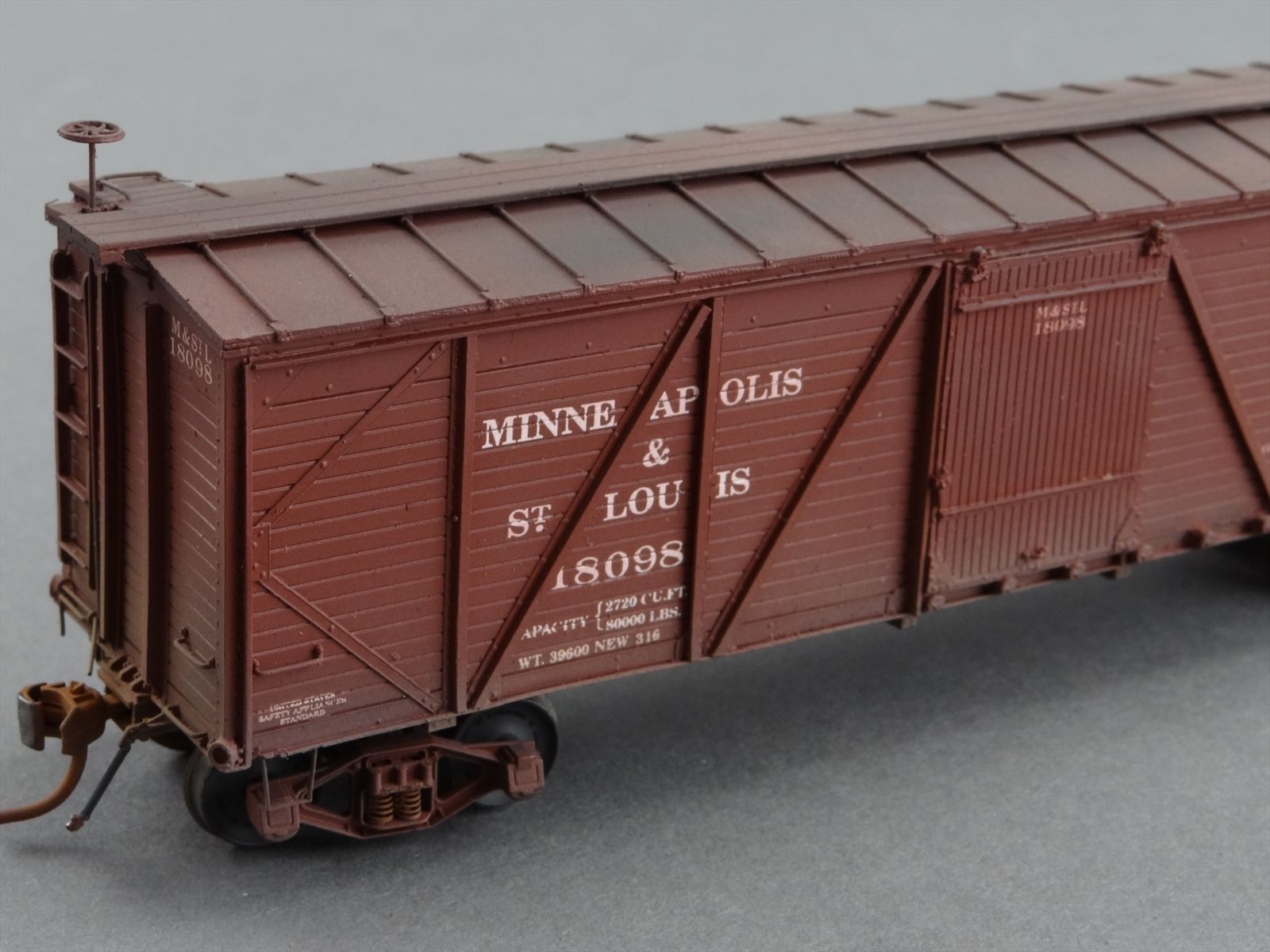 HO Westerfield 6406 Pro Built Kit - M&StL 40' Outside Braced Fowler Box ...