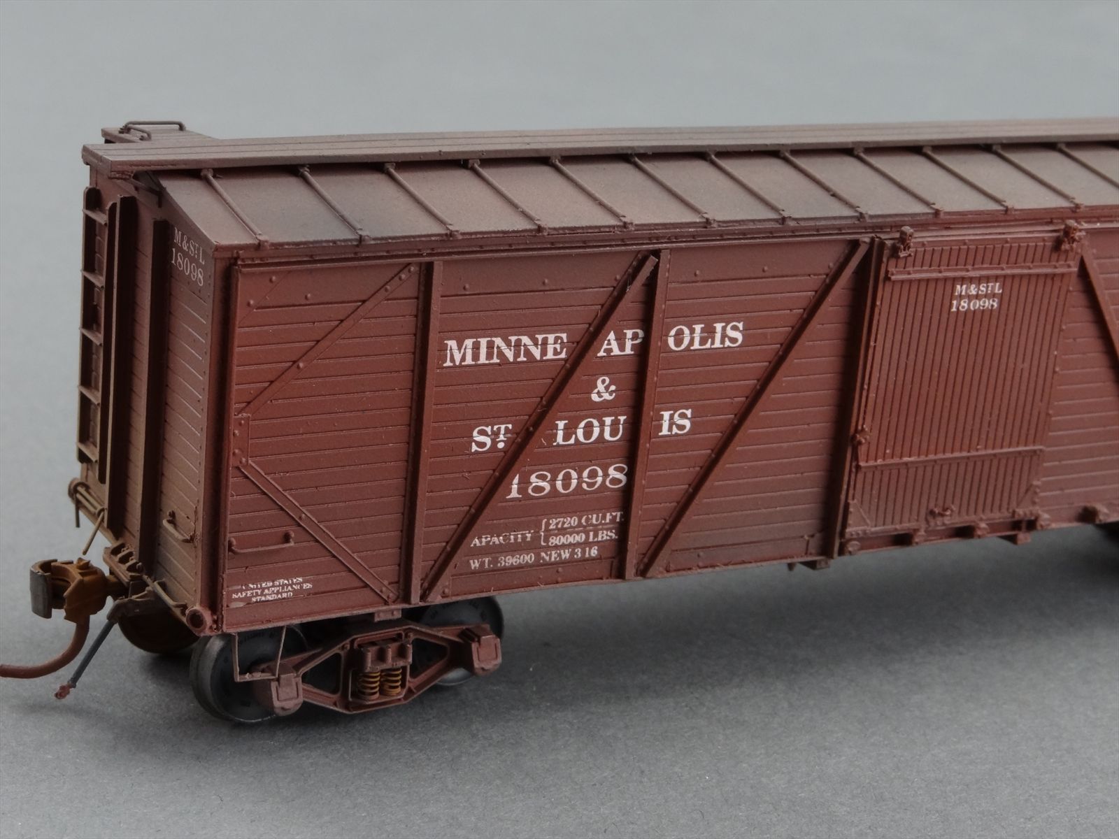 HO Westerfield 6406 Pro Built Kit - M&StL 40' Outside Braced Fowler Box ...