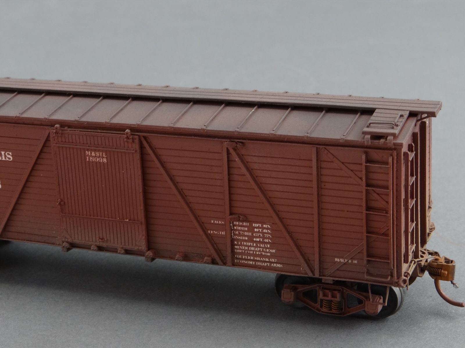 HO Westerfield 6406 Pro Built Kit - M&StL 40' Outside Braced Fowler Box ...
