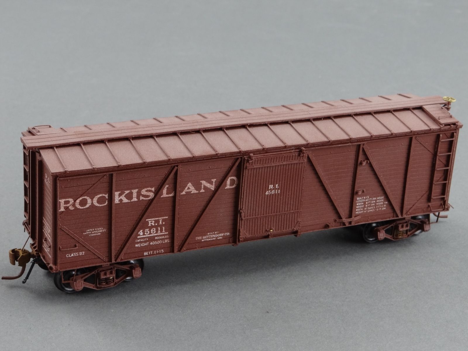 HO Westerfield 6402 Pro Built Kit - RI Rocks Island 40' Outside Braced ...