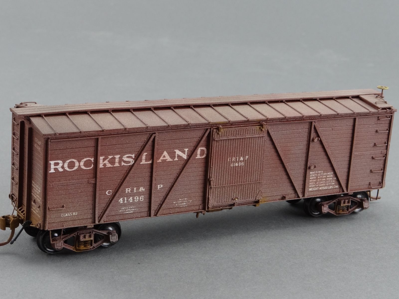 HO Westerfield 6401 Pro Built Kit - RI Rocks Island 40' Outside Braced ...