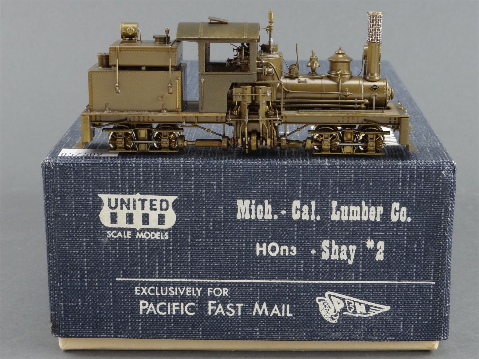HOn3 Brass Model Train - PFM United Mich Cal Lumber 2-Truck Shay #2 ...