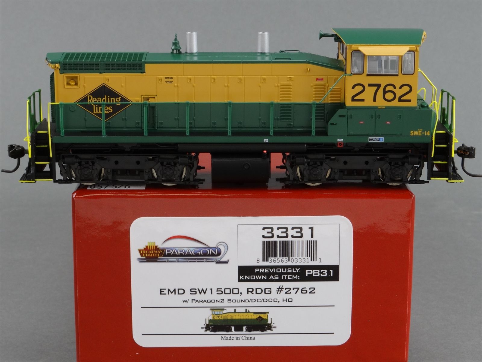 HO BLI 3331 / P831 Broadway Limited RDG Reading Lines EMD SW1500 Diesel ...