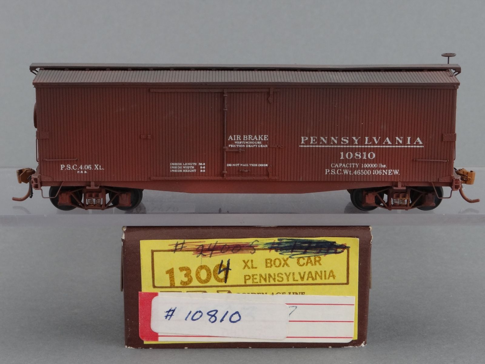 HO Westerfield 1304 Pro Built Kit - PRR Pennsylvania XL Box Car #10810 ...