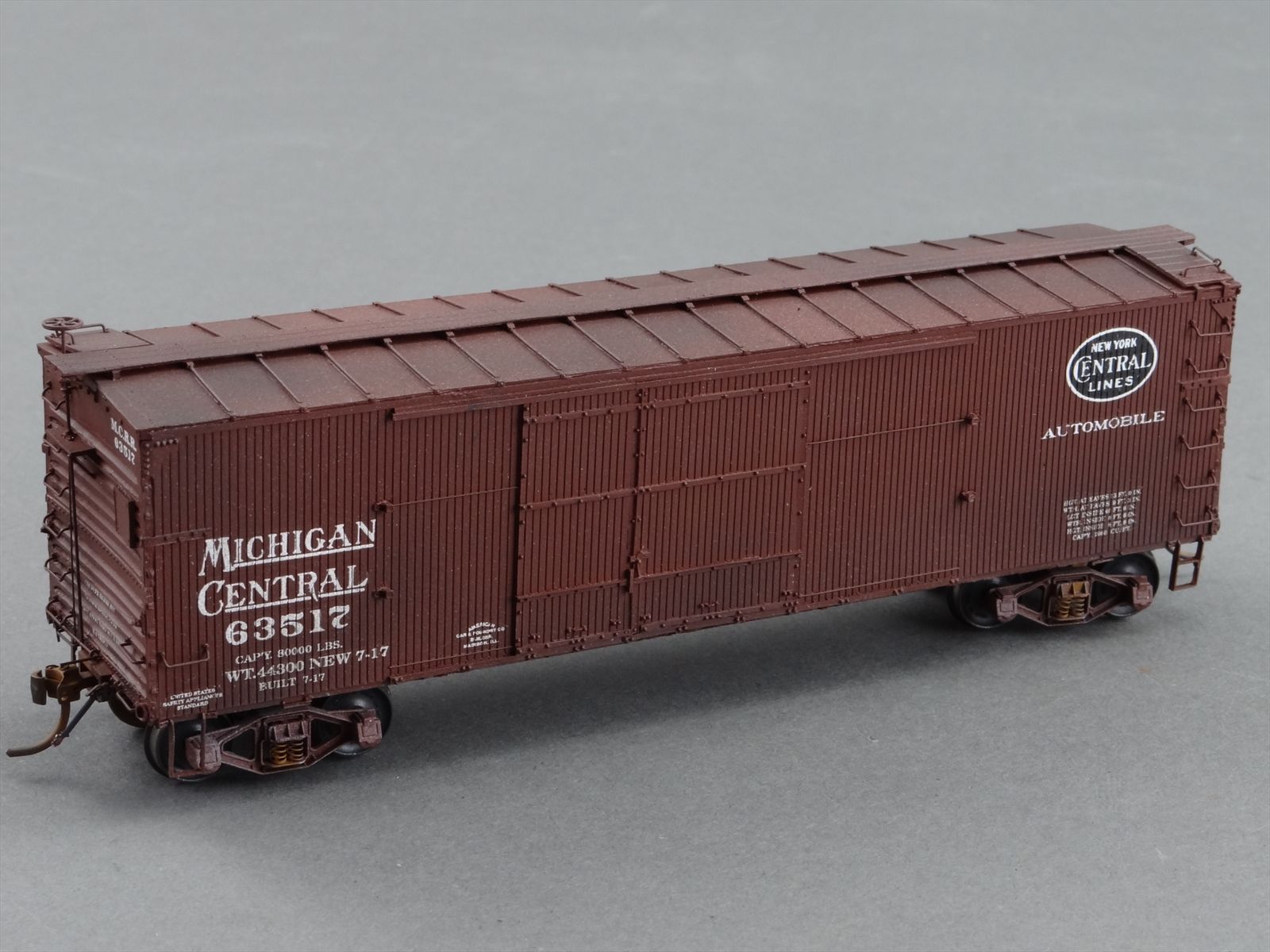 HO Westerfield 10102 Pro Built Kit - NYC Michigan Central Auto Box Car ...