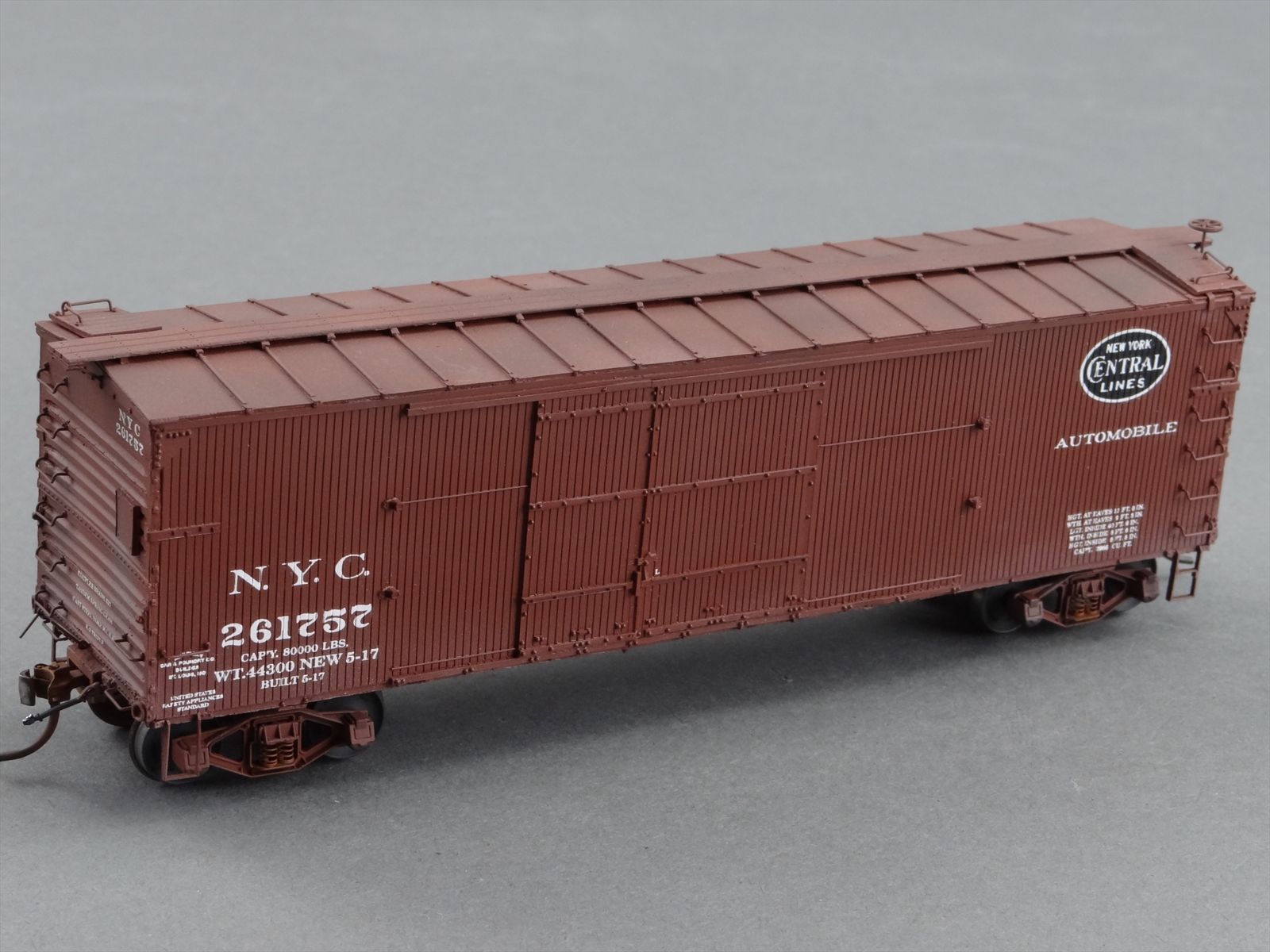 HO Westerfield 10101 Pro Built Kit - NYC New York Central Auto Box Car ...