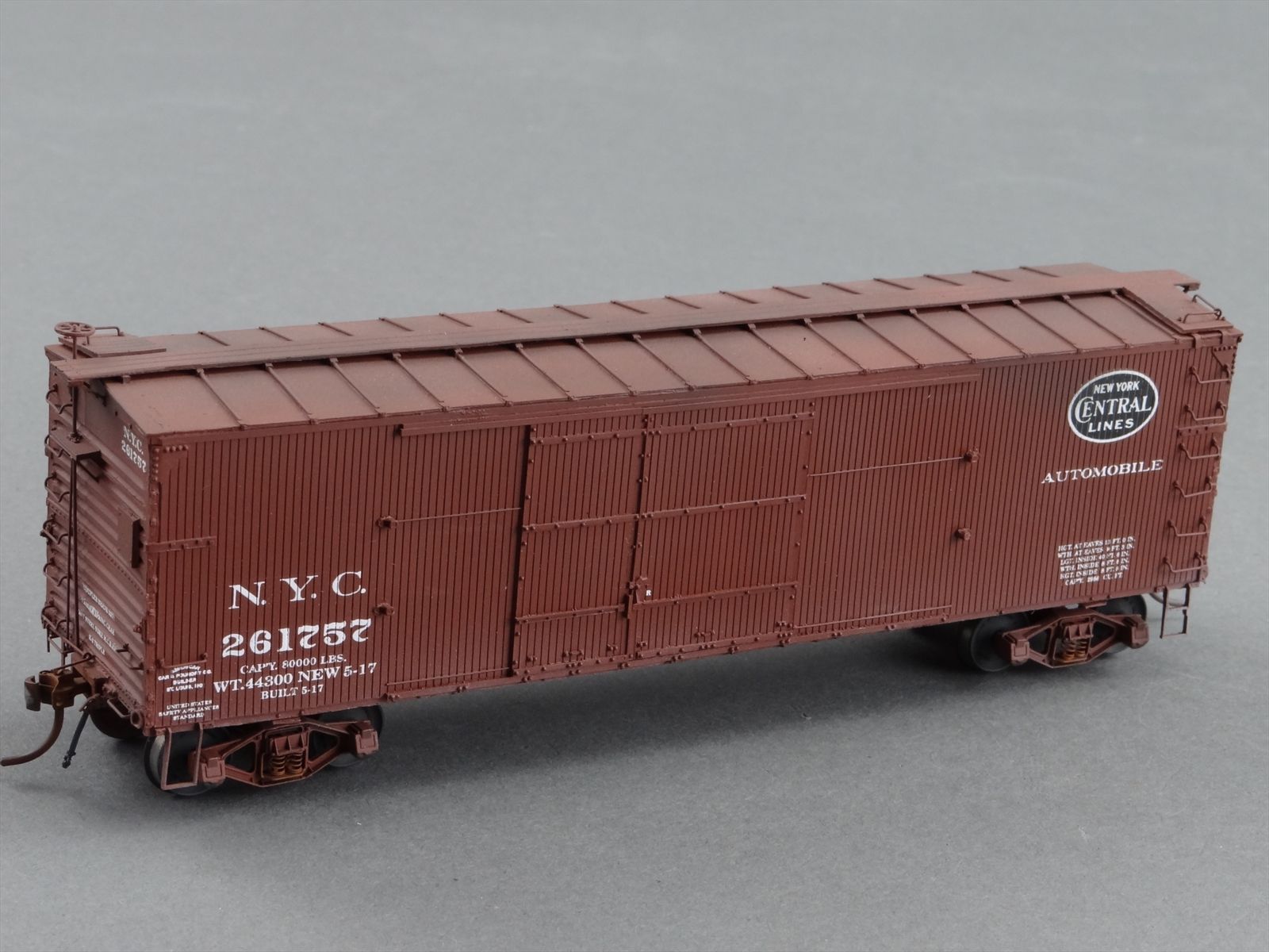 HO Westerfield 10101 Pro Built Kit - NYC New York Central Auto Box Car ...