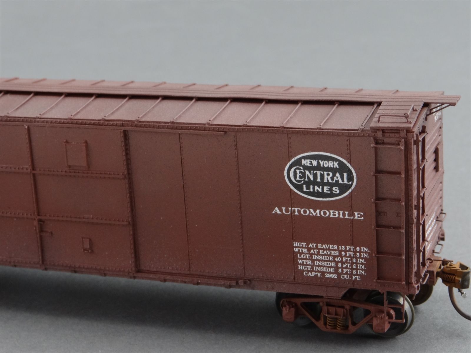 HO Westerfield 7902 Pro Built Kit - NYC Michigan Central Steel Auto Box ...