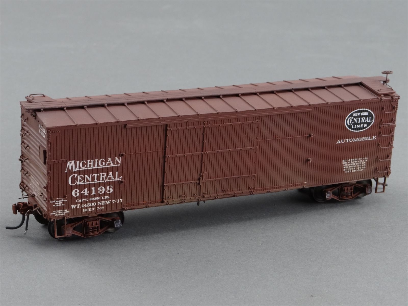 HO Westerfield 10102 Pro Built Kit - NYC Michigan Central Auto Box Car ...