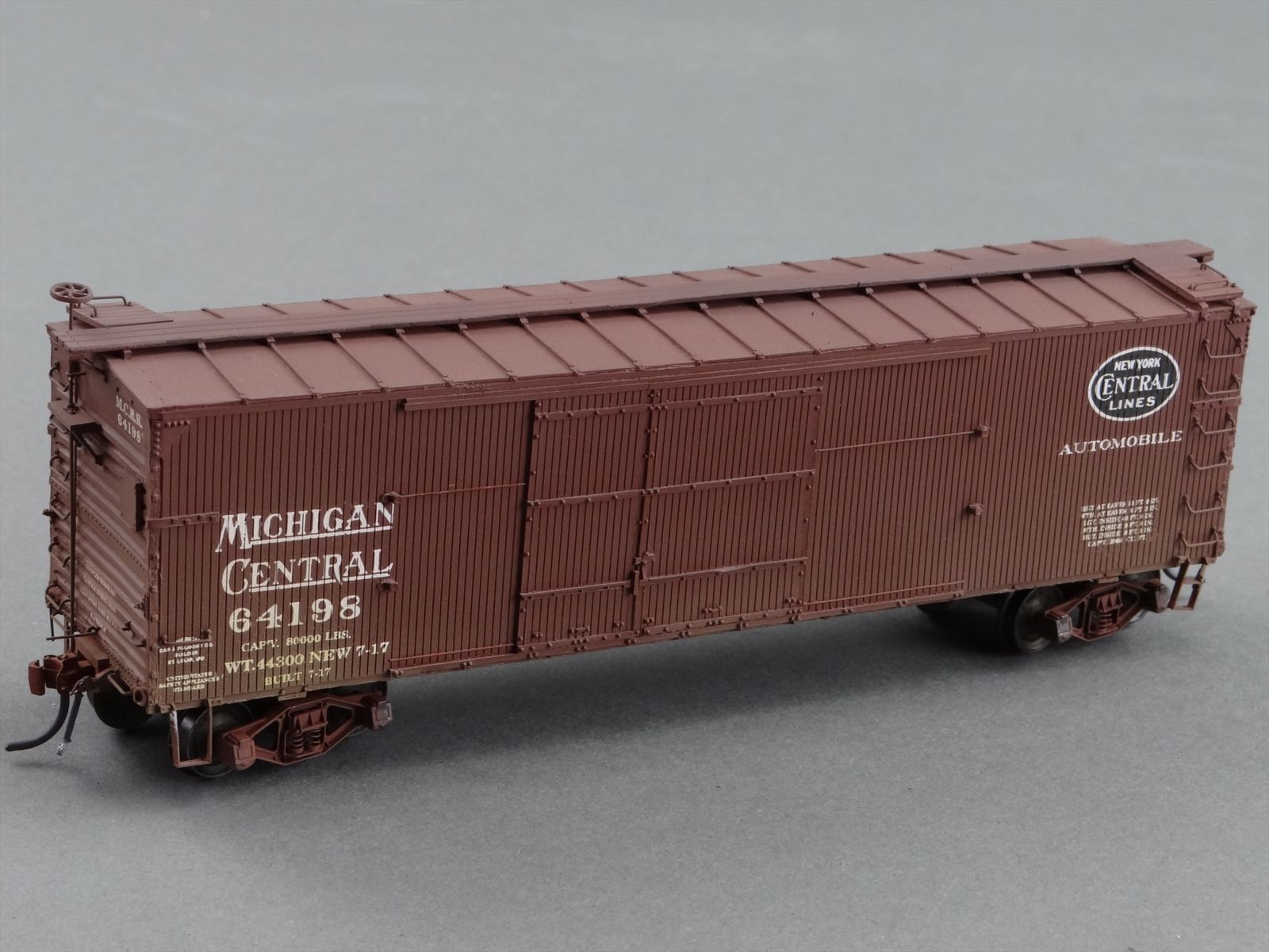 HO Westerfield 10102 Pro Built Kit - NYC Michigan Central Auto Box Car ...