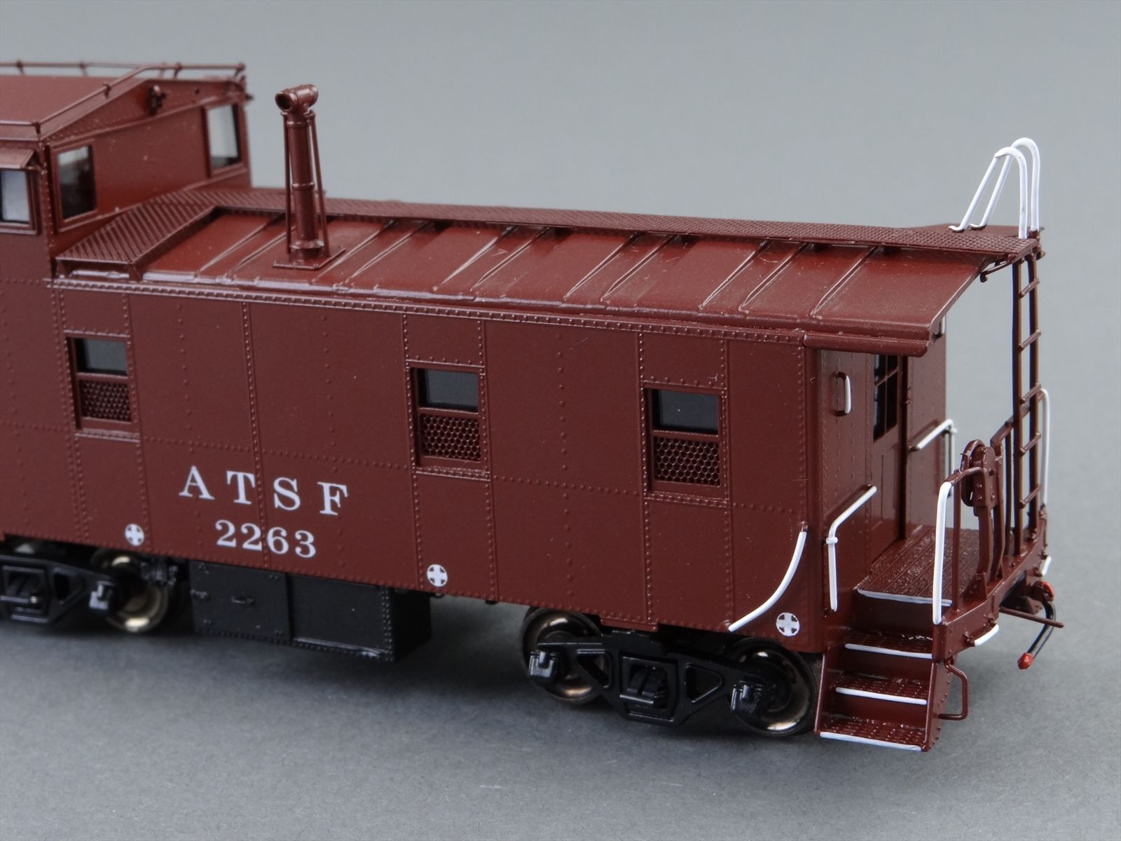 HO Brass Model Train - Pecos River 2706P ATSF Santa Fe - Caboose #2263