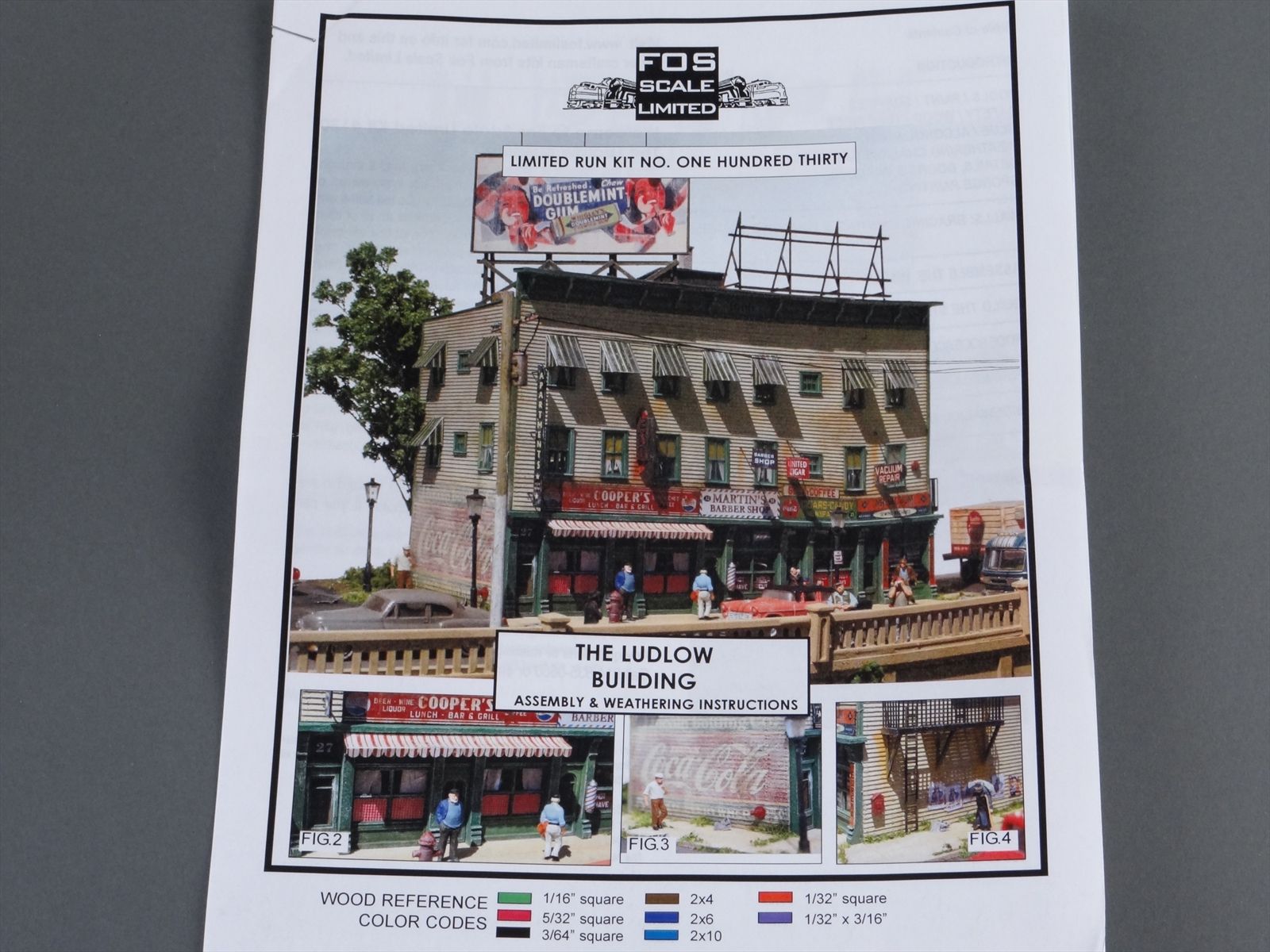 HO/HOn3 FOS Scale Models Craftsman Kit #130 - The Ludlow Building ...