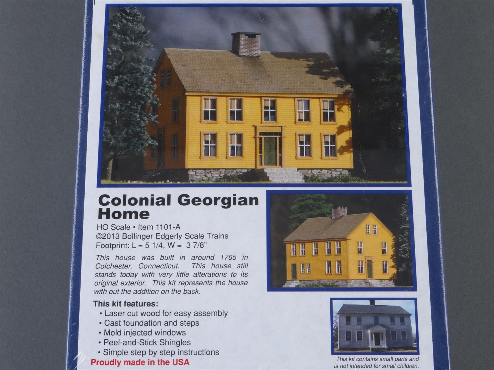 HO Scale BEST Craftsman Kit #1101-A - Colonial Georgian Home ...