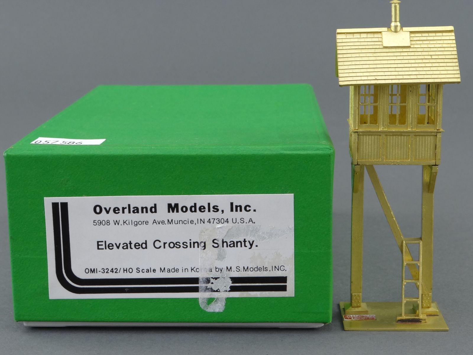 HO Brass Structure - OMI 3242 Overland Elevated Crossing Shanty