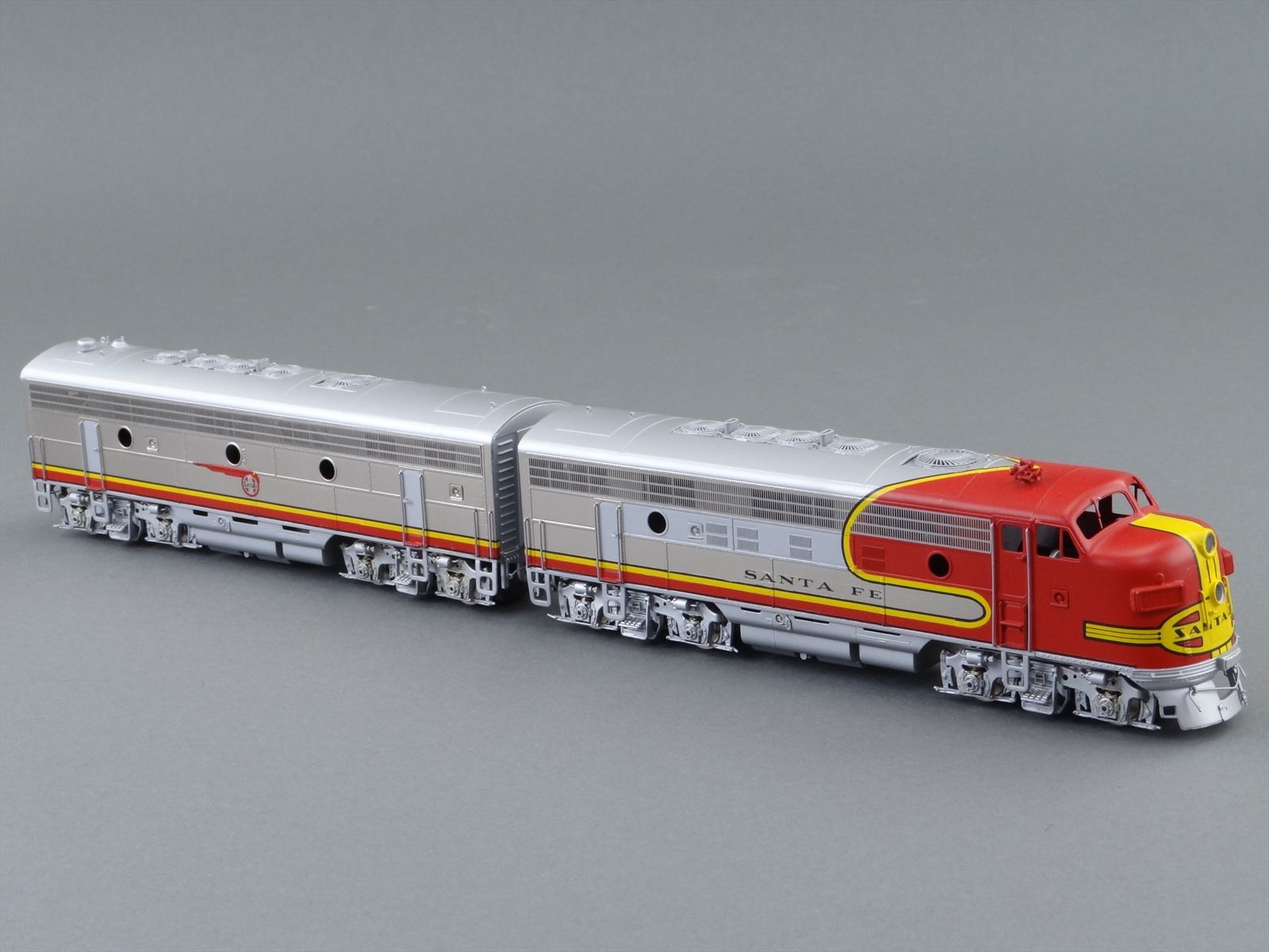 HO Brass Oriental Limited ATSF Santa Fe Plated F7 F7A F7B AB Diesel Set