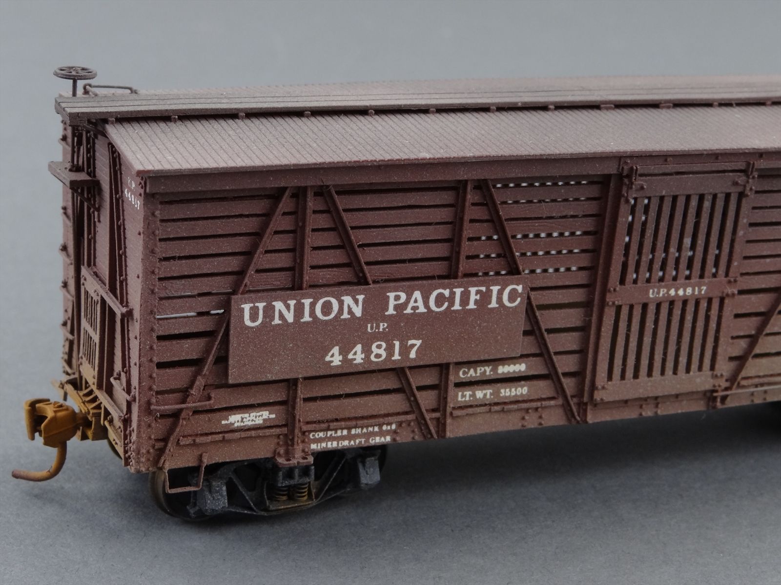 HO Westerfield 5202 Pro Built Kit - UP Union Pacific S-40-4 Stock Car #44817 - Custom