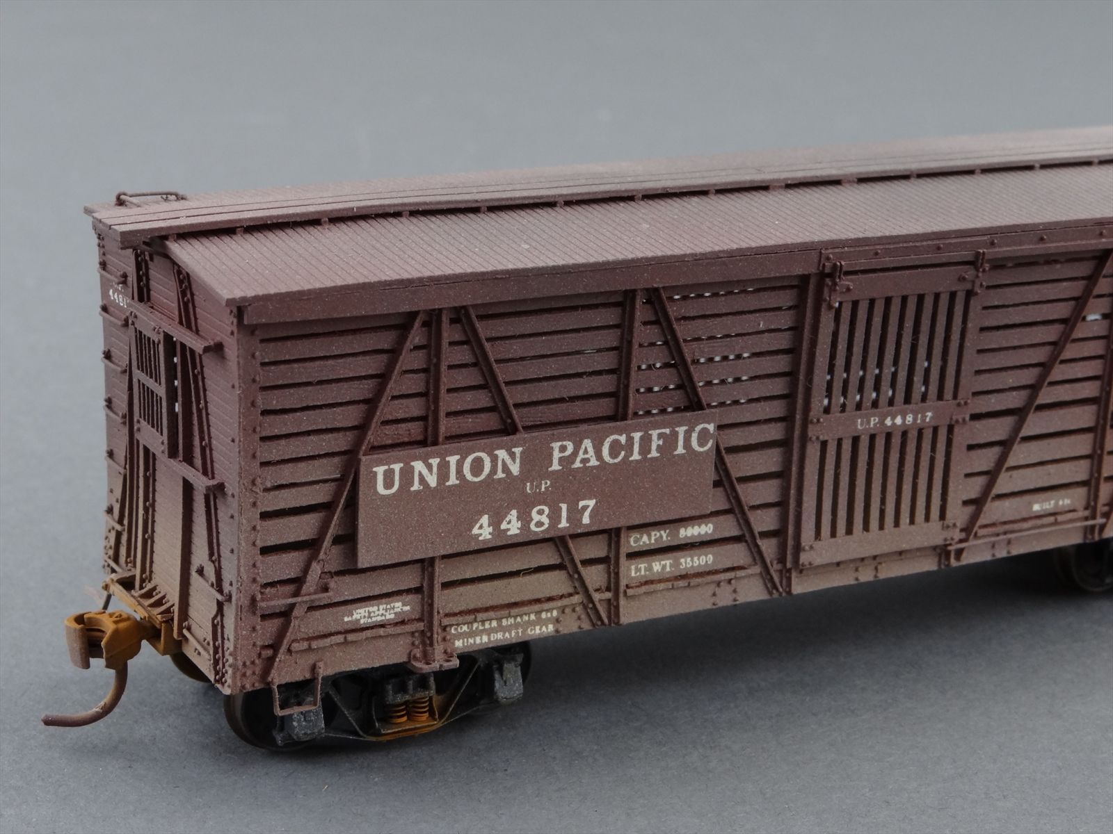 HO Westerfield 5202 Pro Built Kit - UP Union Pacific S-40-4 Stock Car #44817 - Custom