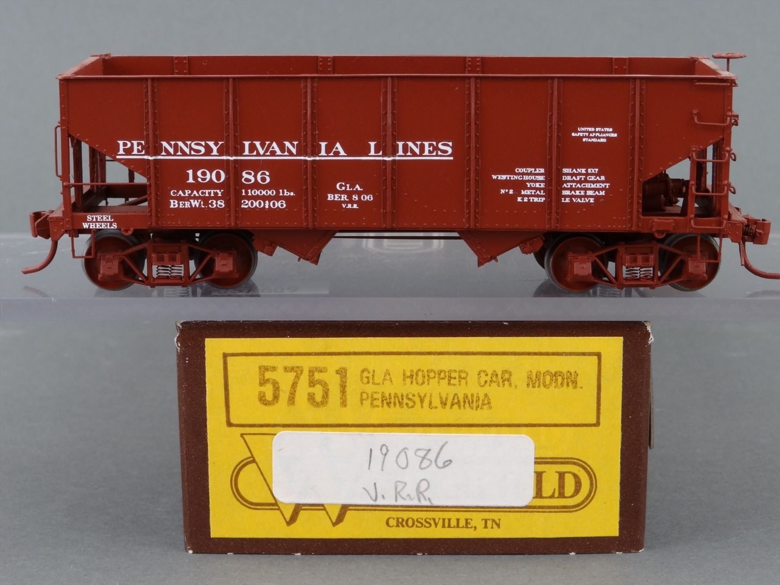 HO Westerfield 5751 Pro Built Kit - PRR Pennsylvania Railroad GLA ...