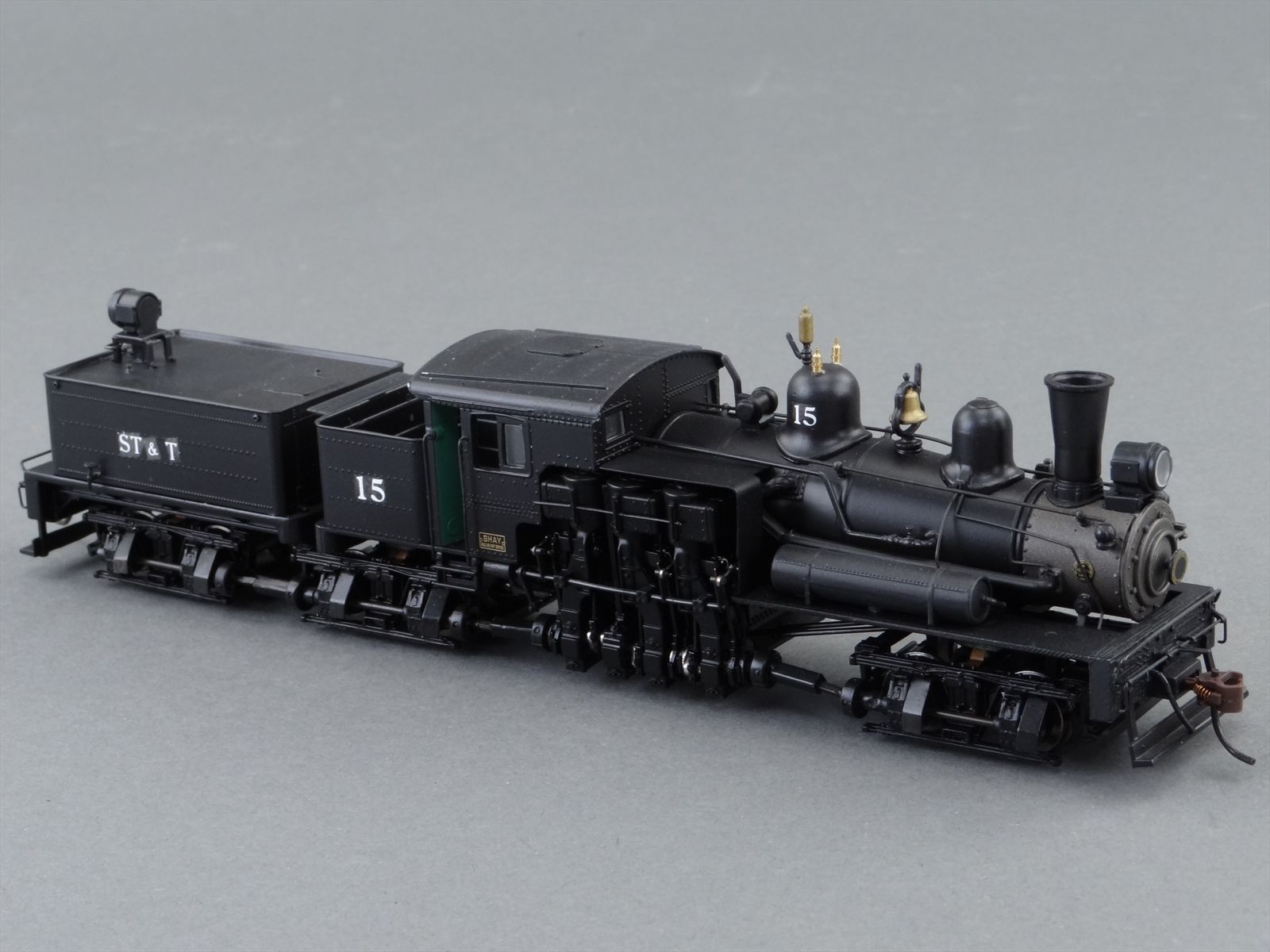 HO Bachmann Spectrum 84704 ST&T 80 Ton 3-Truck Shay with Oil Bunker ...