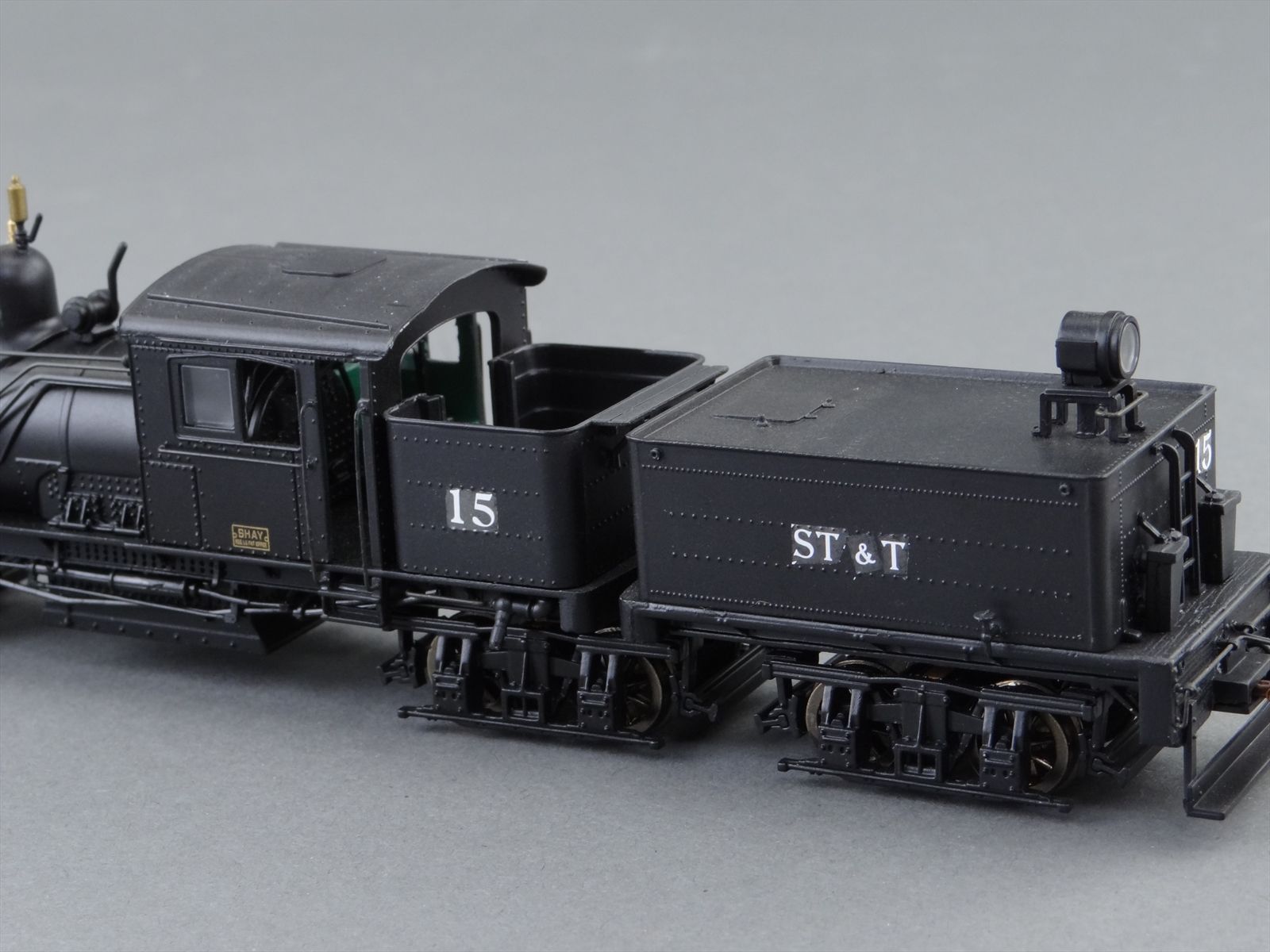 HO Bachmann Spectrum 84704 ST&T 80 Ton 3-Truck Shay with Oil Bunker ...