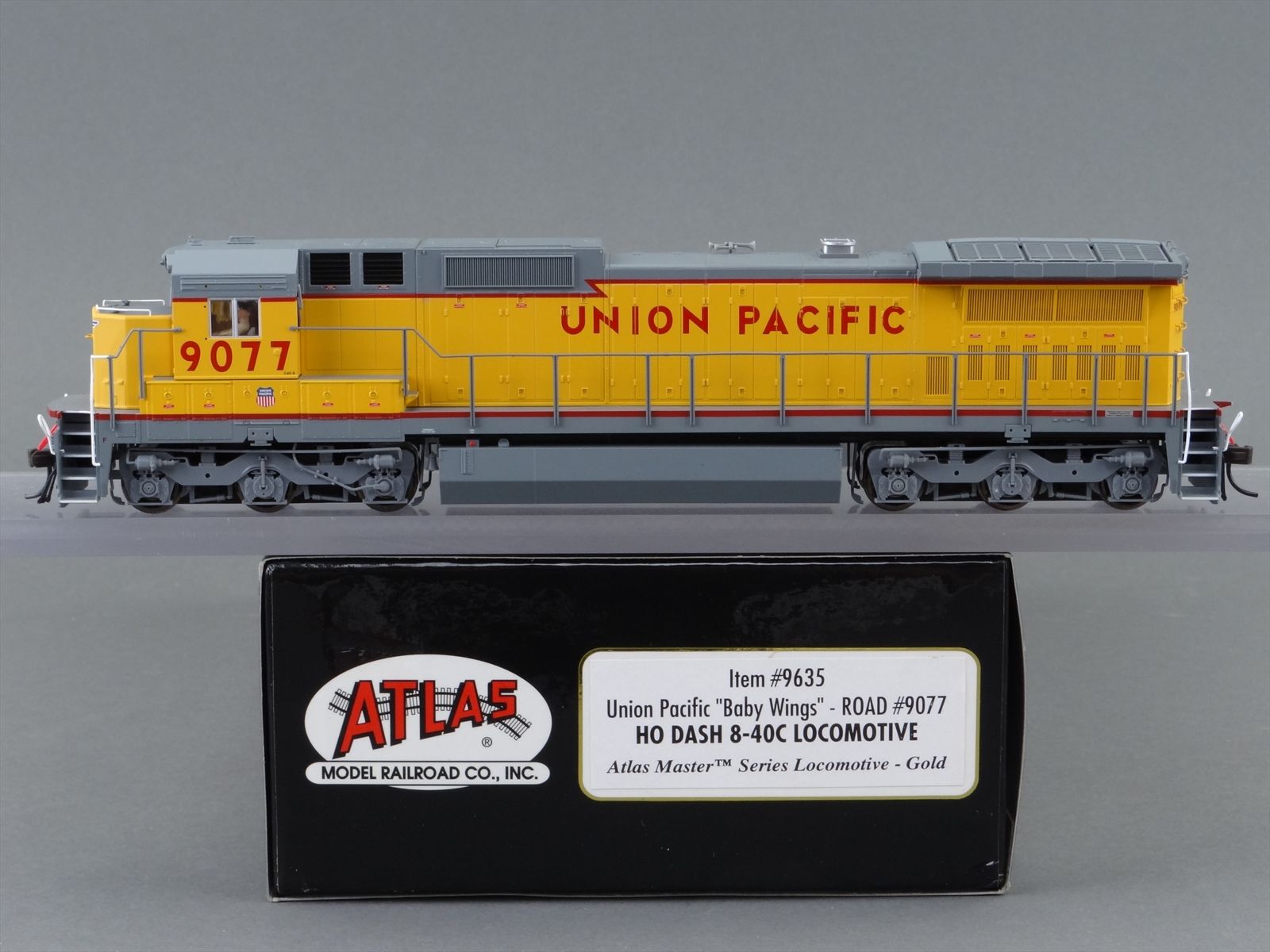 HO Scale Atlas 9635 UP Union Pacific HO Dash 8-40C Diesel Engine #9077 ...