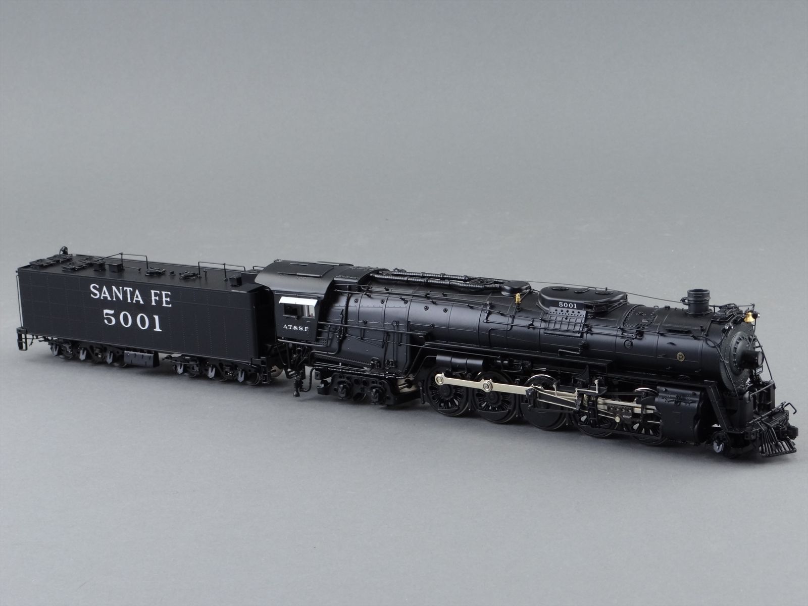 HO Brass Hallmark Super Crown ATSF Santa Fe 2-10-4 #5001 Original w ...