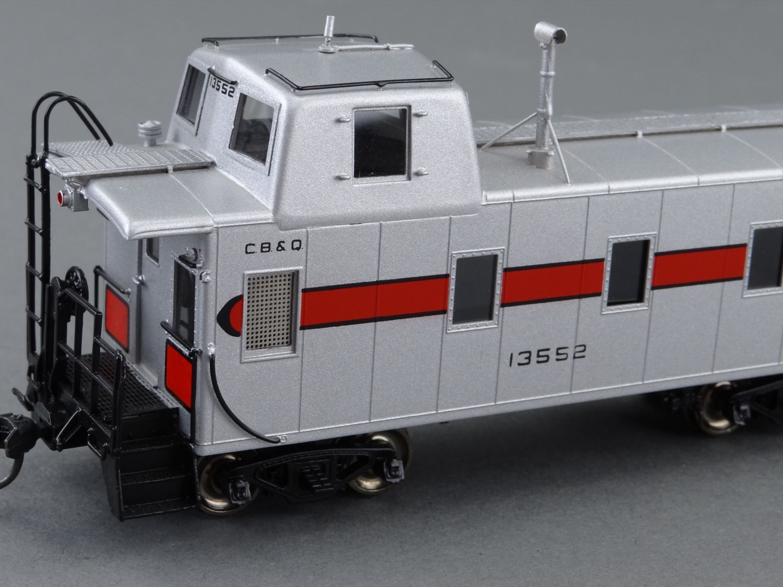 HO Brass Model Train - OMI 3896.1 CB&Q Streamline NE12 / NE12A Caboose ...
