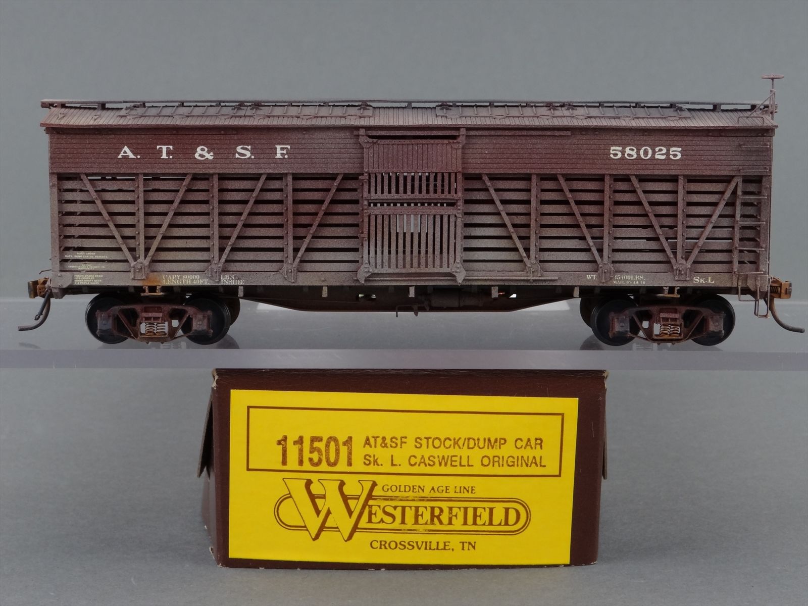HO Westerfield 11501 Pro Built Super Kit - ATSF Santa Fe Stock / Dump ...