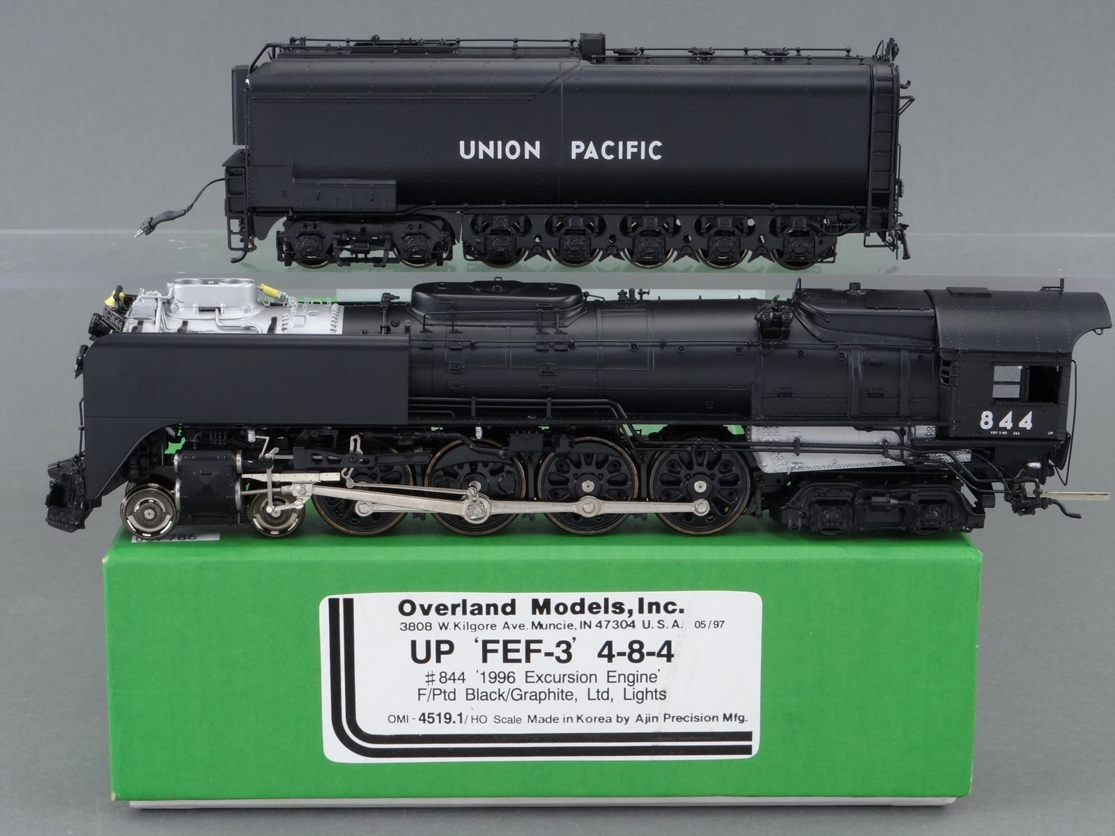 HO Brass Model Train - OMI 4519.1 Overland UP Union Pacific FEF-3 4-8-4 ...