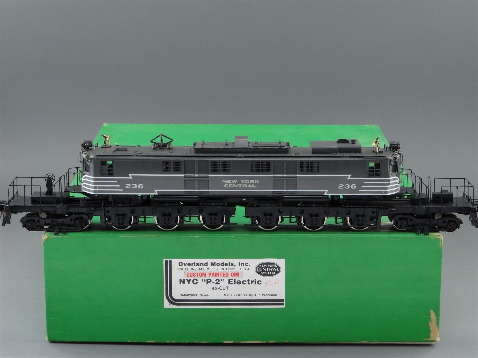 O Scale 2-Rail Brass Model Train - OMI 0286.1 Overland NYC P-2 Electric ...
